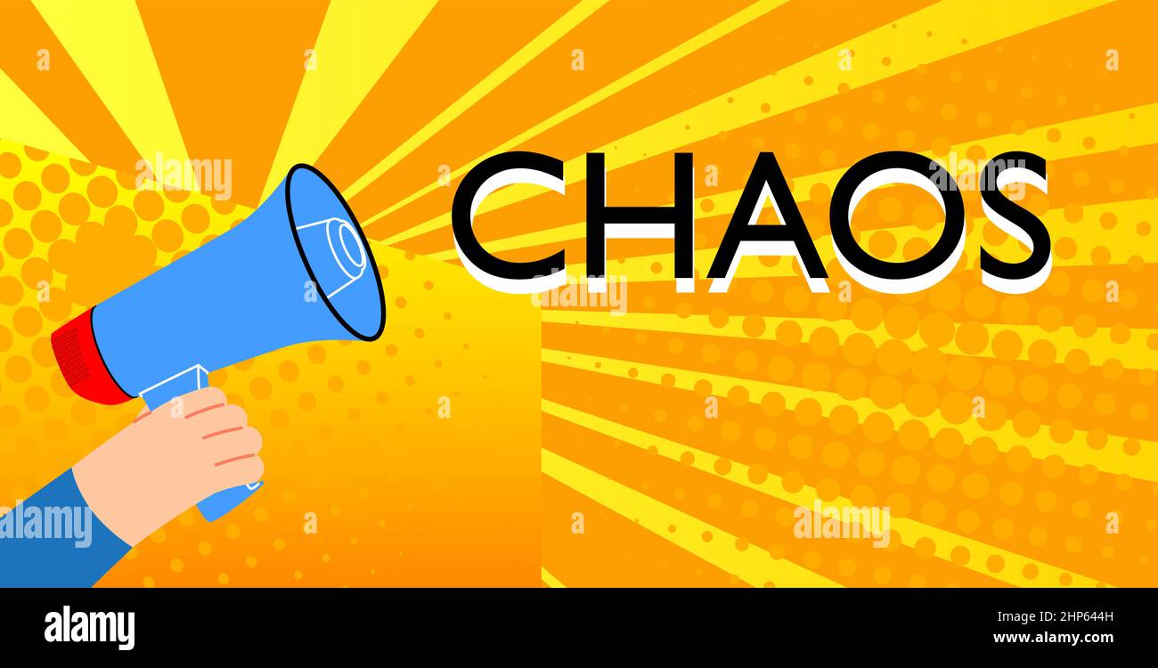 Chaos warning Stock Vector Images - Alamy