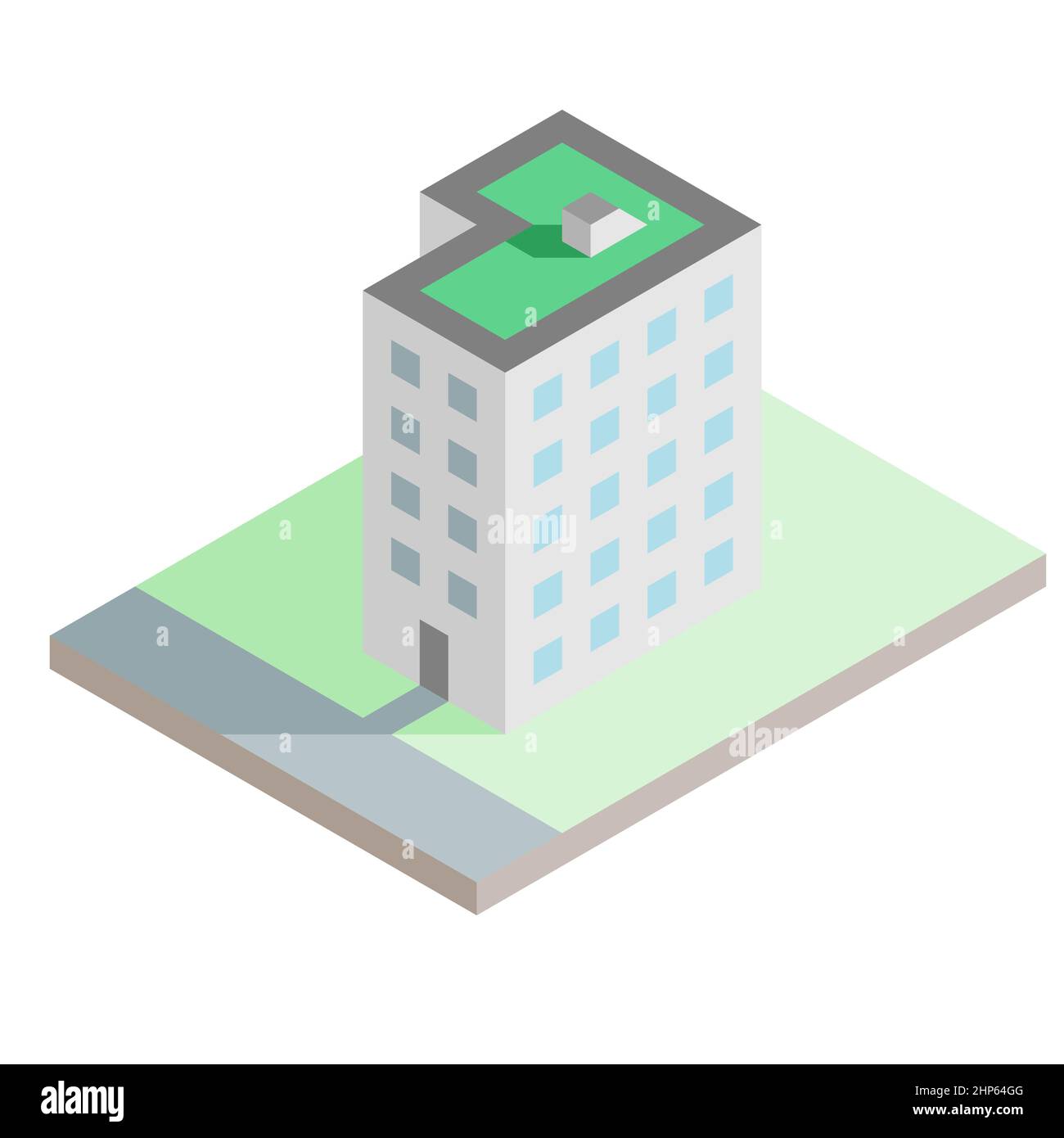 Vector isometric buildings street hi-res stock photography and images ...