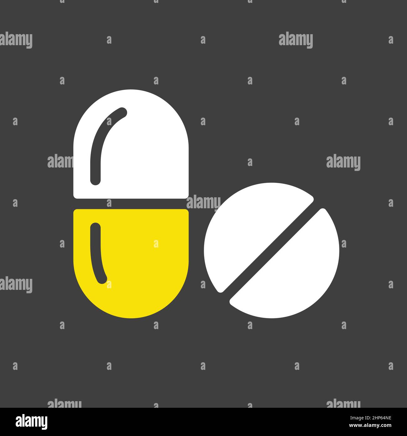 Pill tablet logo capsule medicine Stock Vector Images - Alamy