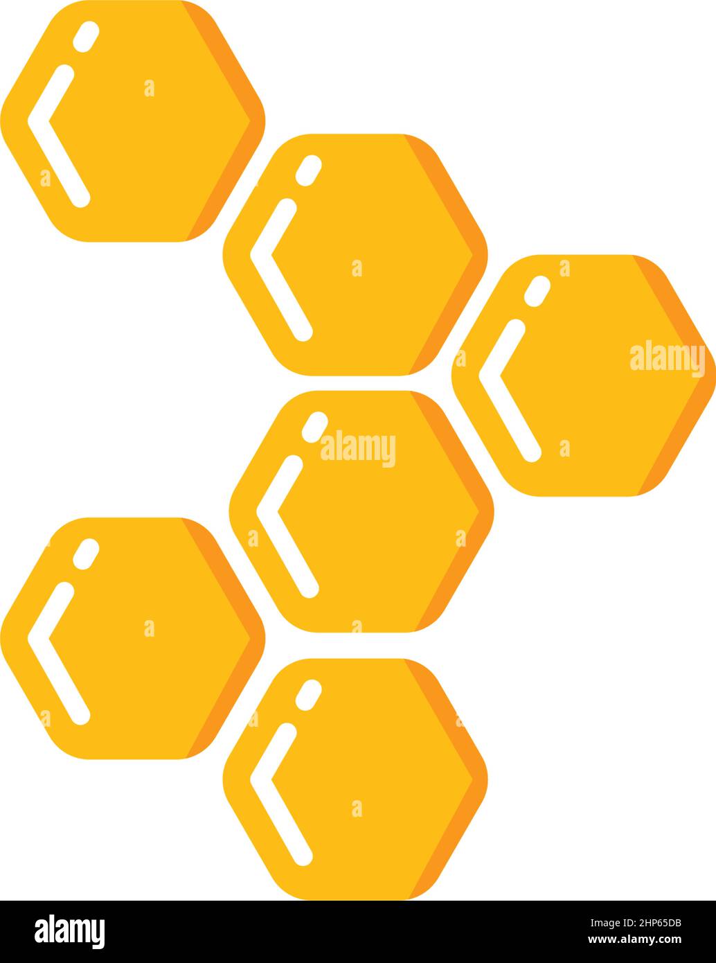 honey comb vector icon illustration Stock Vector Image & Art - Alamy