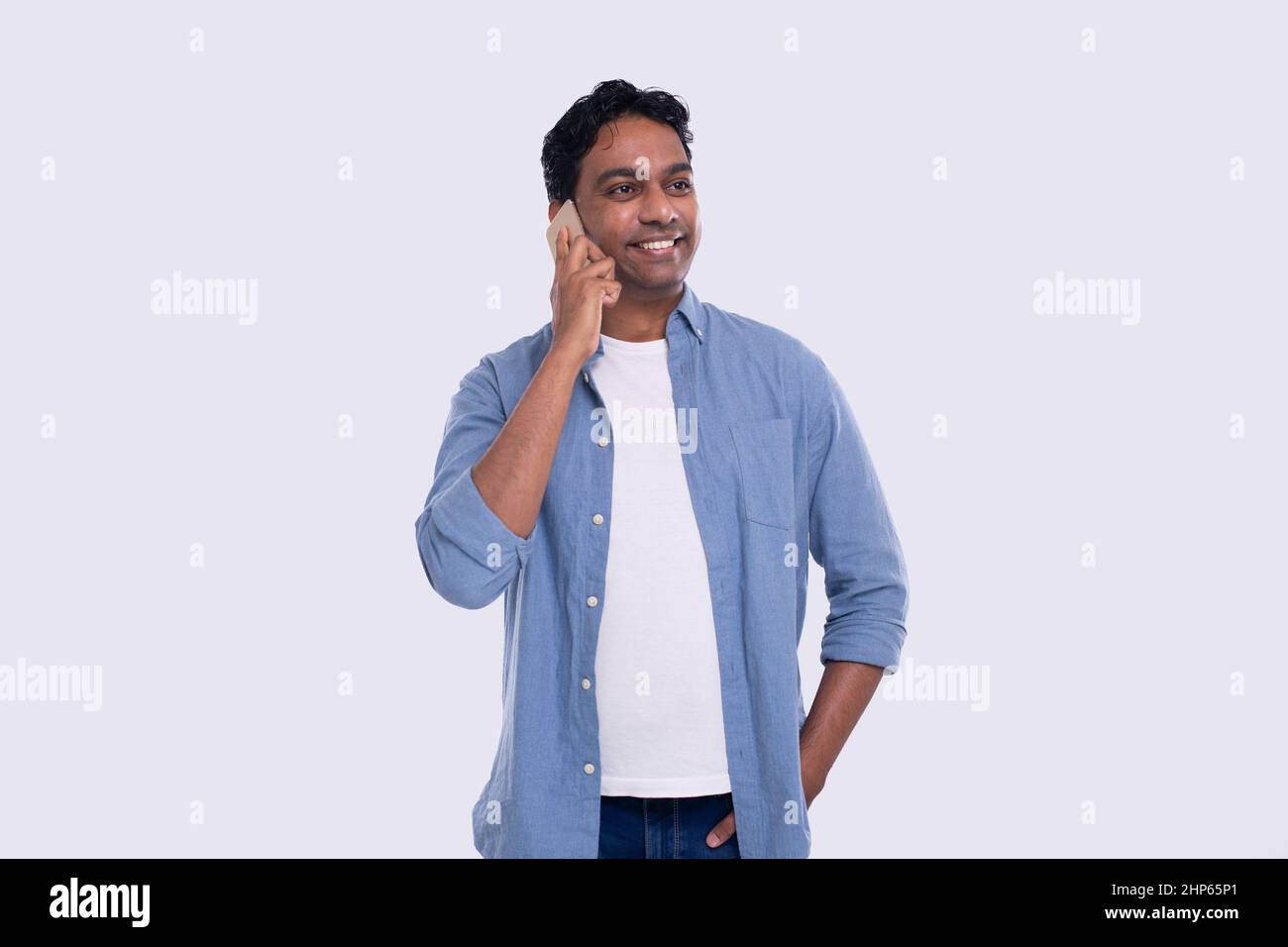 Indian man talking hi-res stock photography and images - Alamy