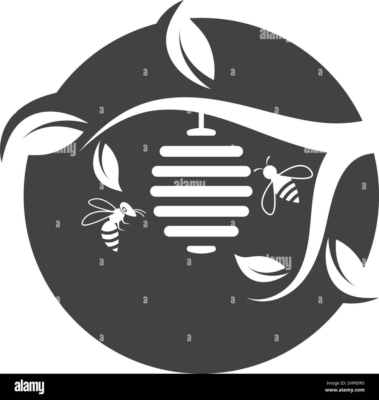 bee hive vector icon illustration Stock Vector Image & Art - Alamy