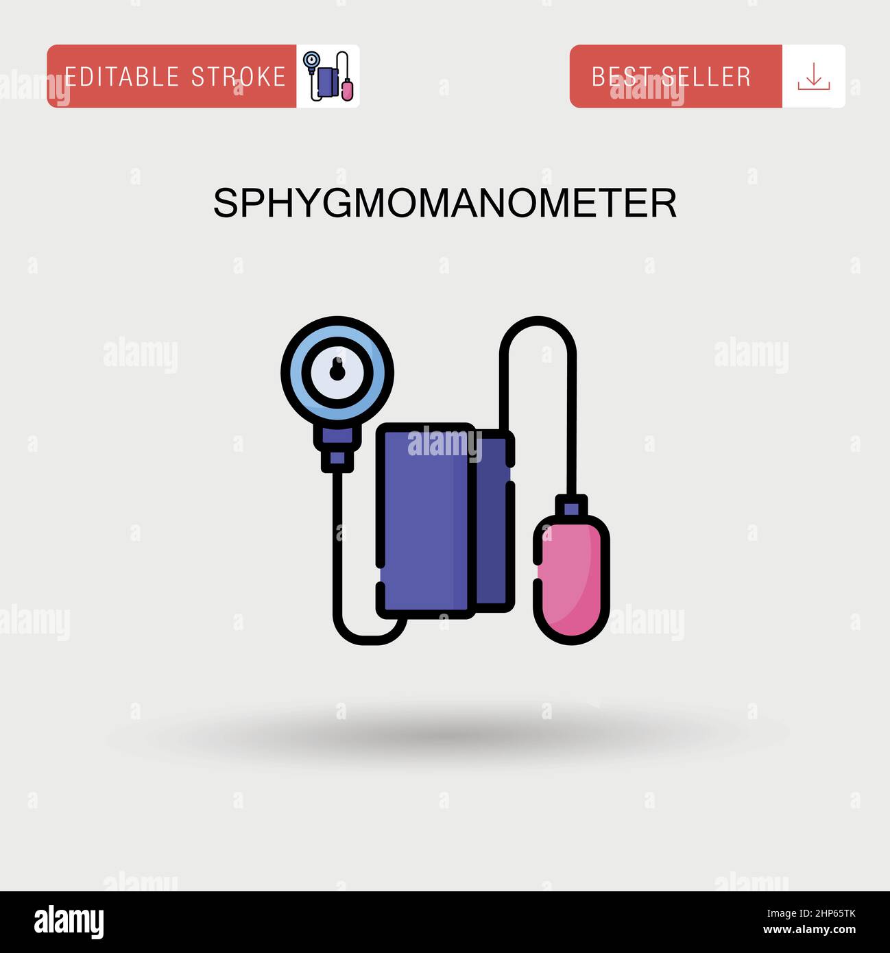 Sphygmomanometer stethoscope Stock Vector Images - Alamy