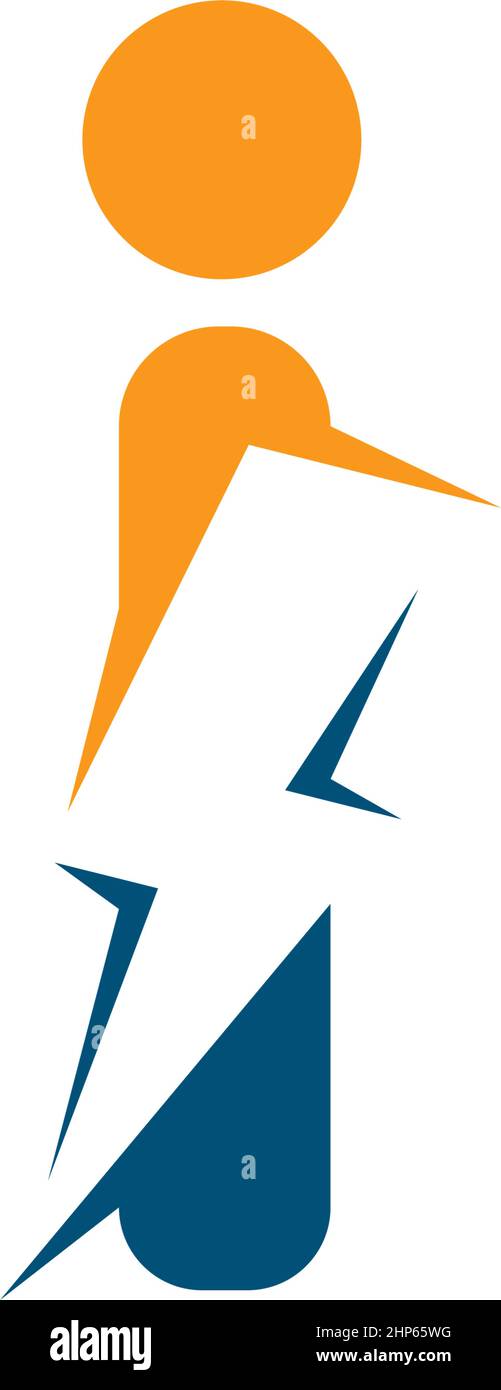 I letter thunder icon illustration vector design Stock Vector Image ...
