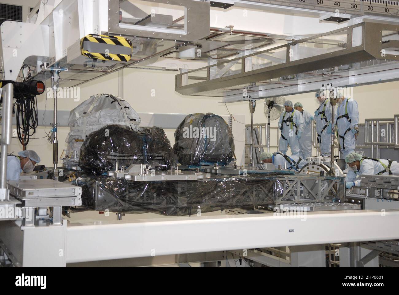 In NASA Kennedy Space Center's Space Station Processing Facility, an ...