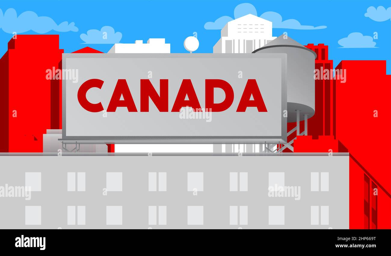 Canada poster immigration Stock Vector Images - Alamy