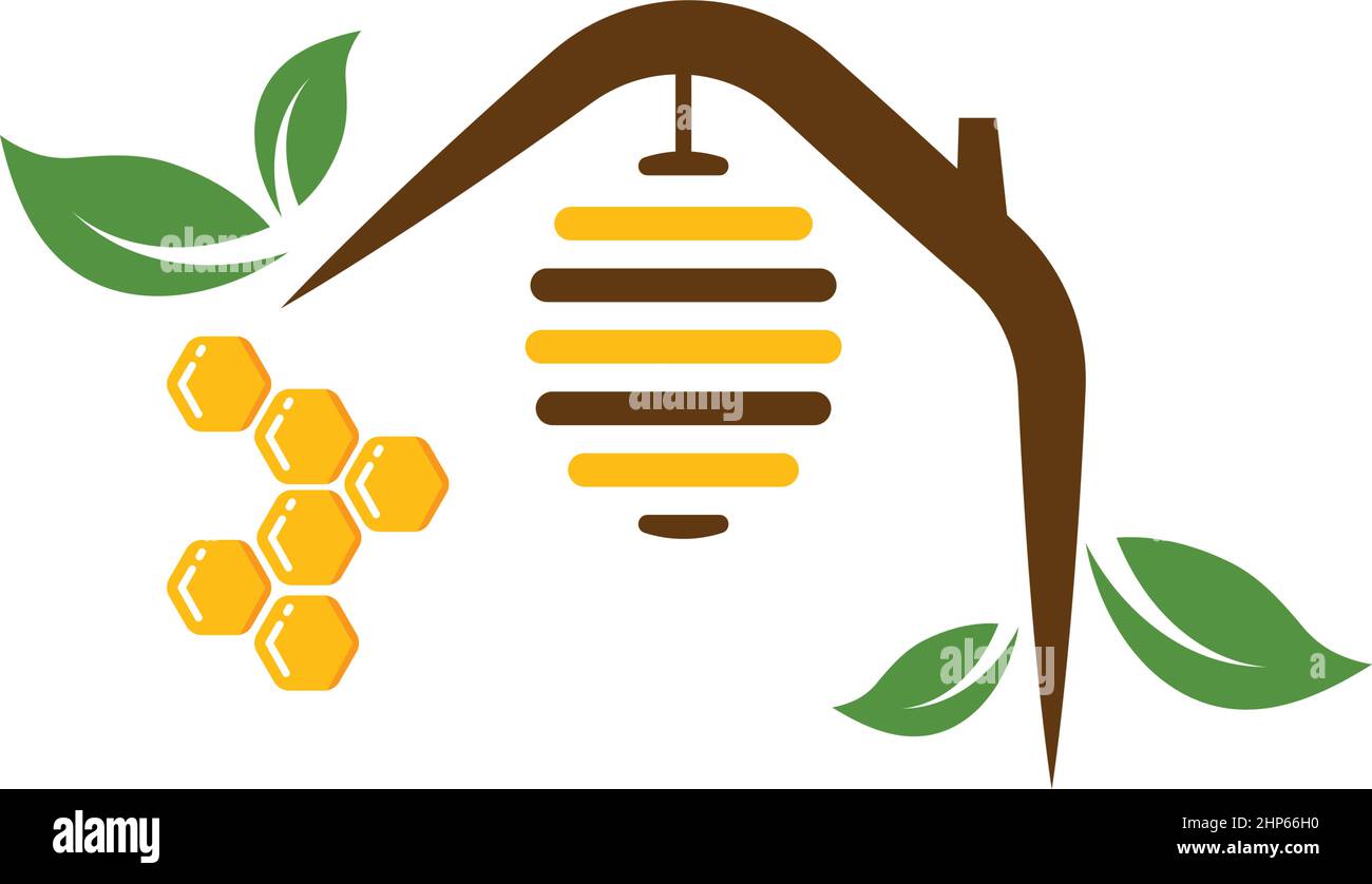 bee hive vector icon illustration Stock Vector Image & Art - Alamy
