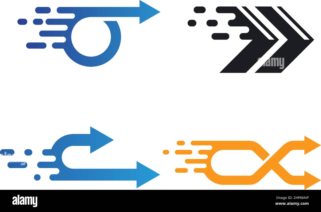 faster Arrow icon vector illustration Template Stock Vector Image & Art ...