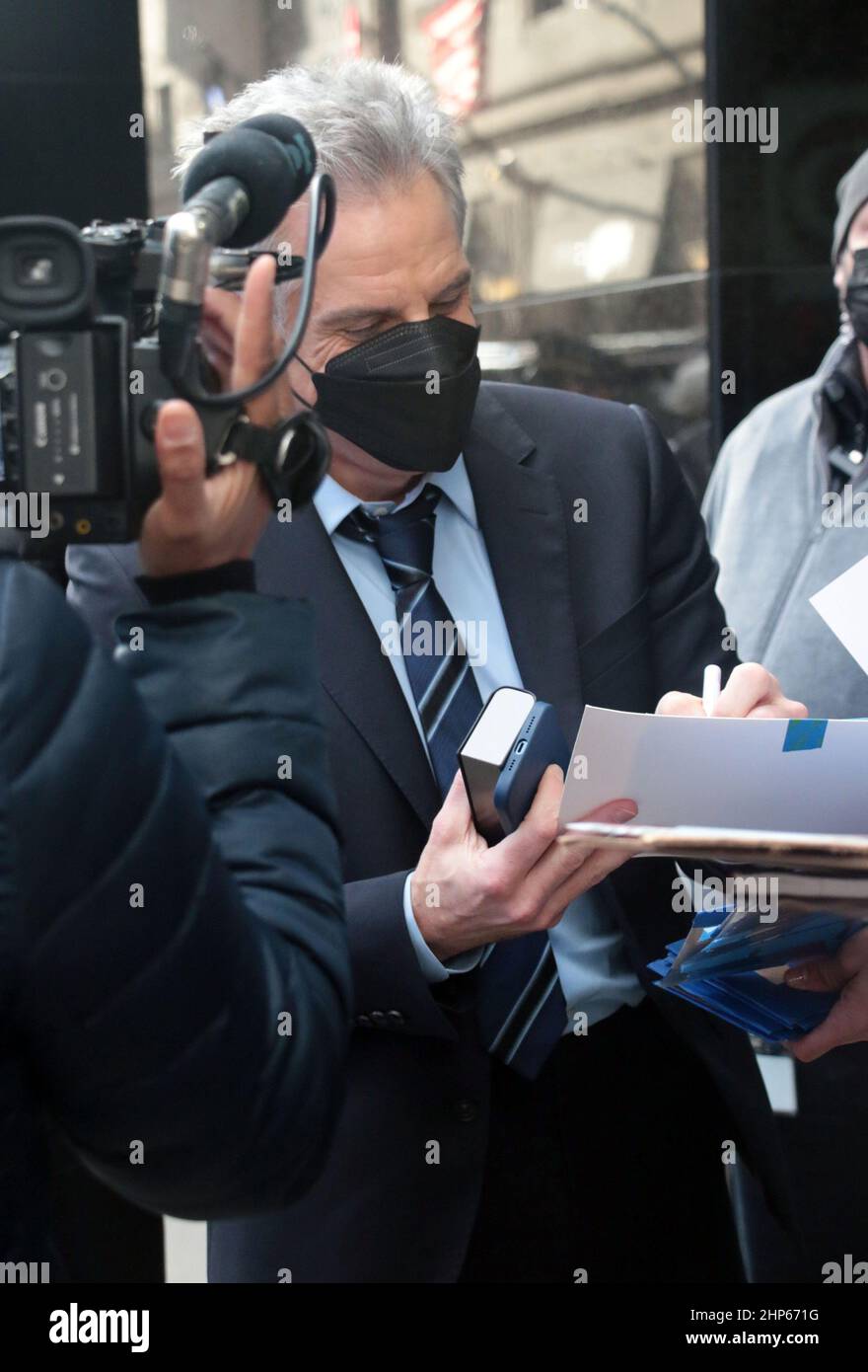 New York, NY, USA. 18th Feb, 2022. Ben Stiller seen arriving at ABC's ...