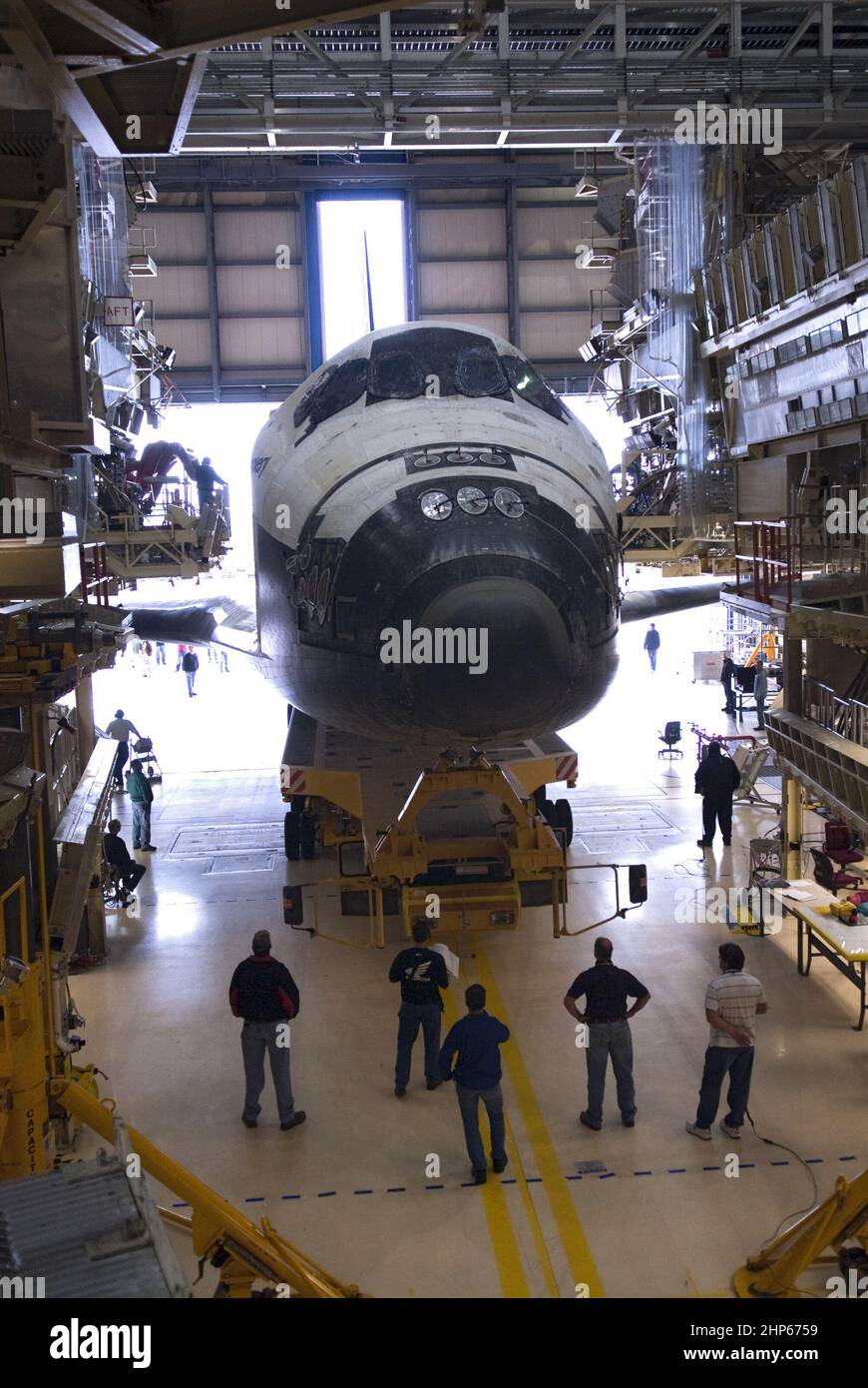 At NASA's Kennedy Space Center in Florida, space shuttle Discovery ...