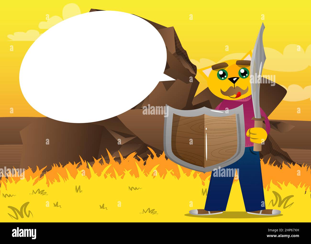 Warrior cat Stock Vector Images - Alamy