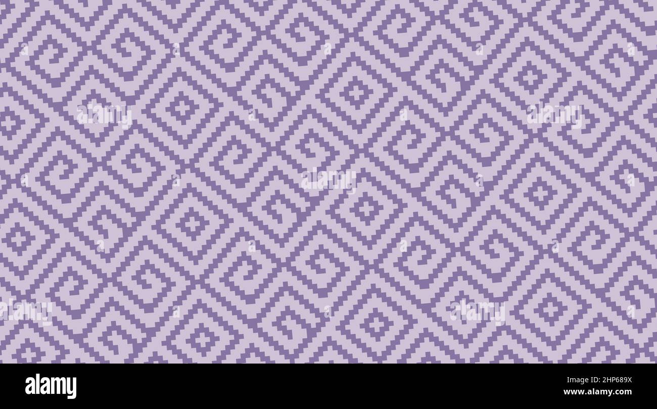 Illustration of the abstract seamless African pattern in purple Stock ...
