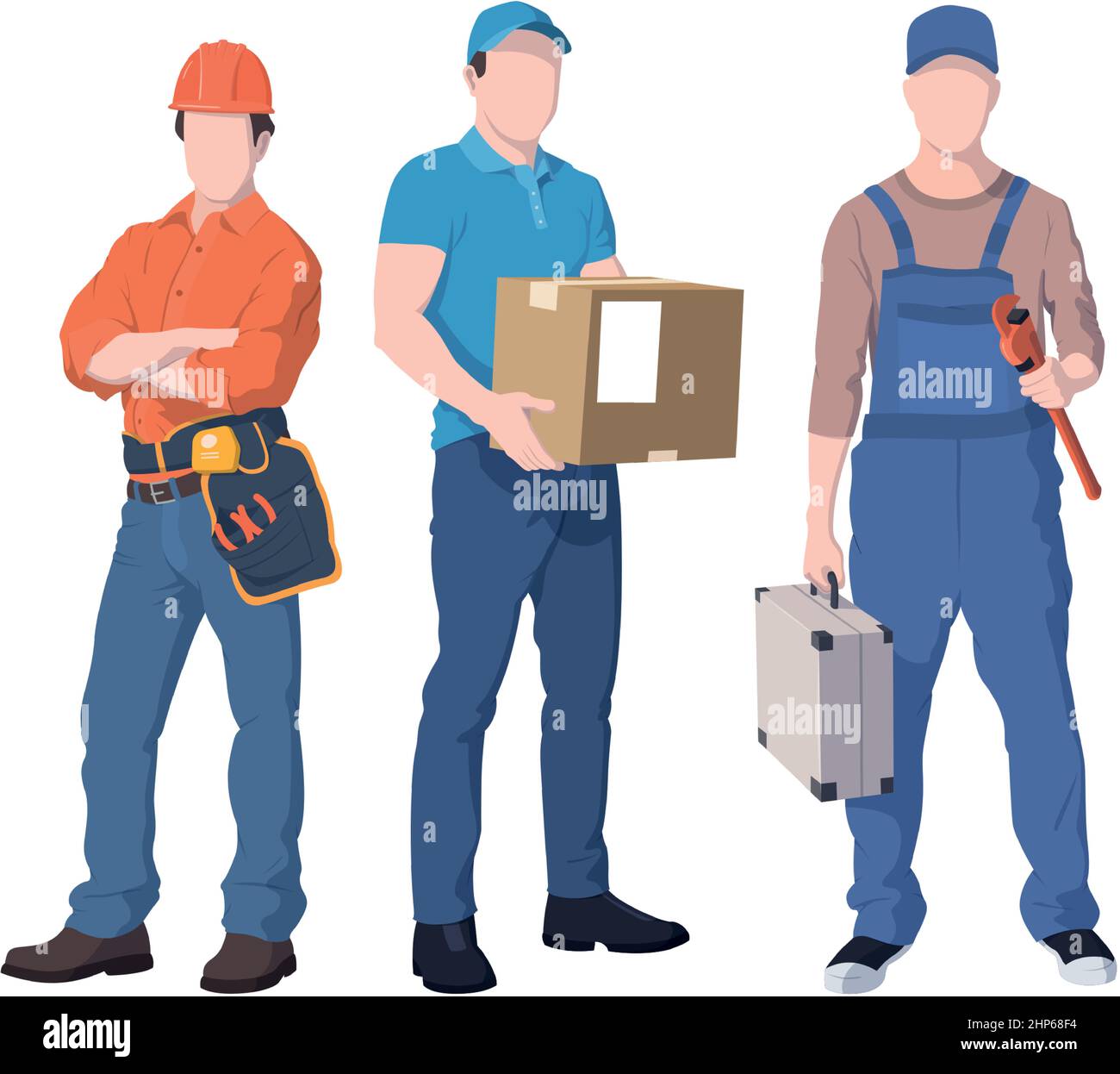 Industrial workers cartoon Stock Vector Images - Alamy