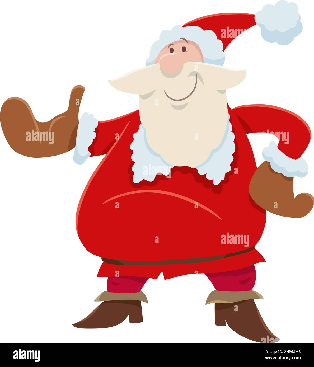 Santa Claus cartoon character on Christmas time Stock Vector Image ...