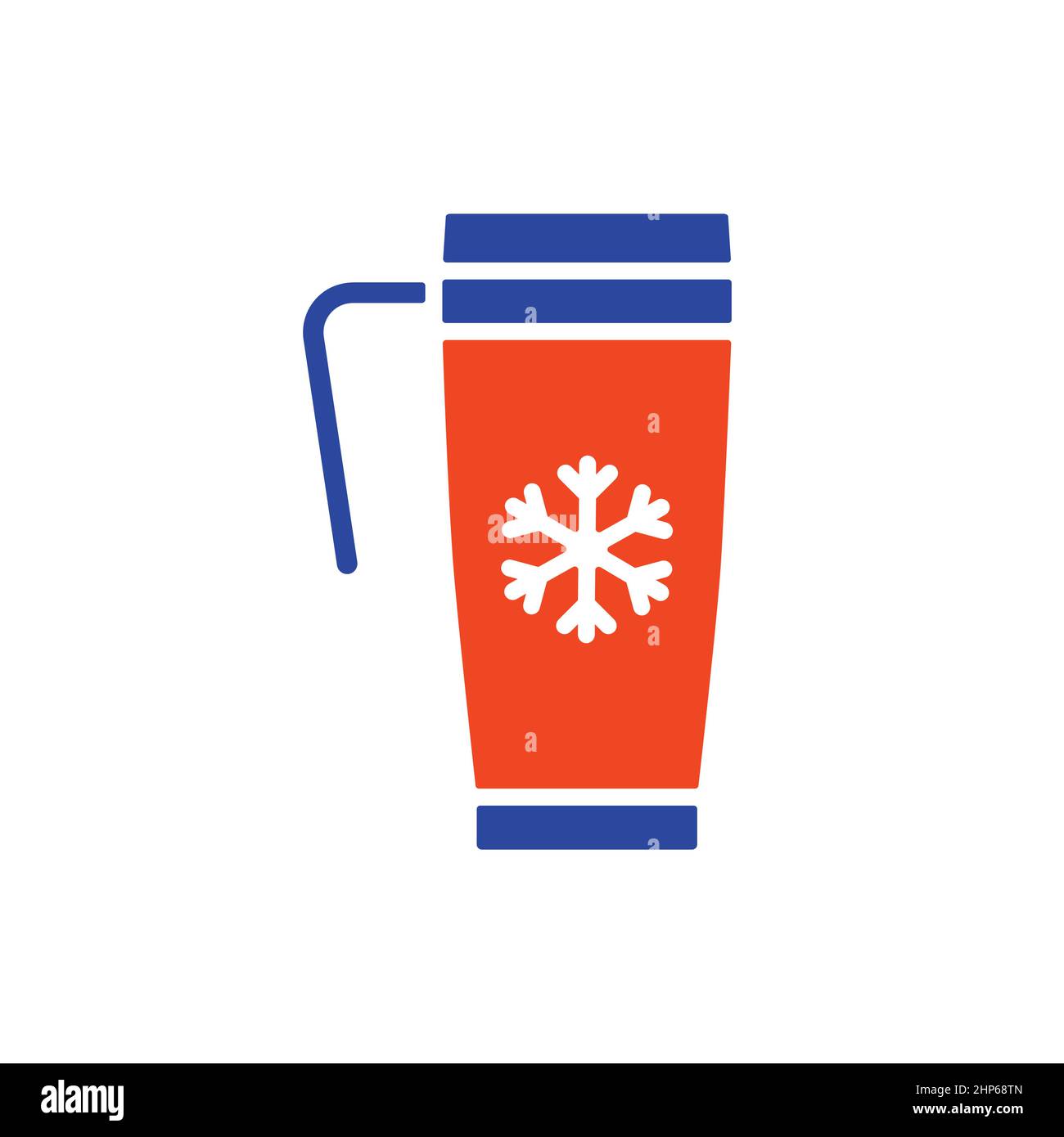Thermos winter tea coffee Stock Vector Images - Alamy