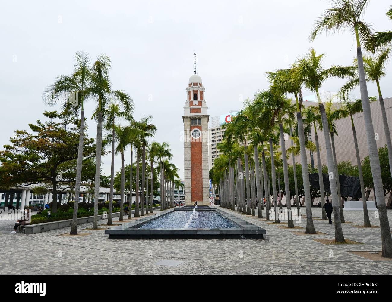 The former Kowloon-Canton railway clock tower in Tsim Sha Tsui, Hong Kong Stock Photo - Alamy