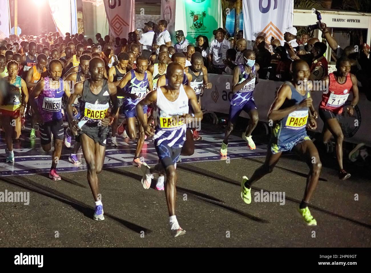 Athletes compete in the 7th Edition of the Access Bank Lagos City ...