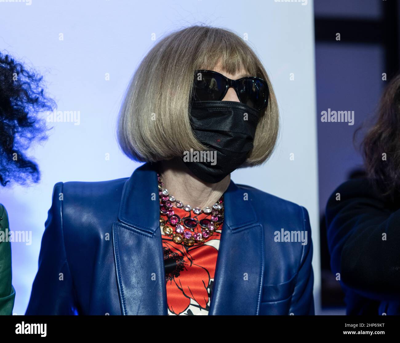 New York, NY - February 17, 2022: Anna Wintour attends The Blue Jacket ... New York, NY - February 17, 2022: Anna Wintour attends The Blue Jacket ...