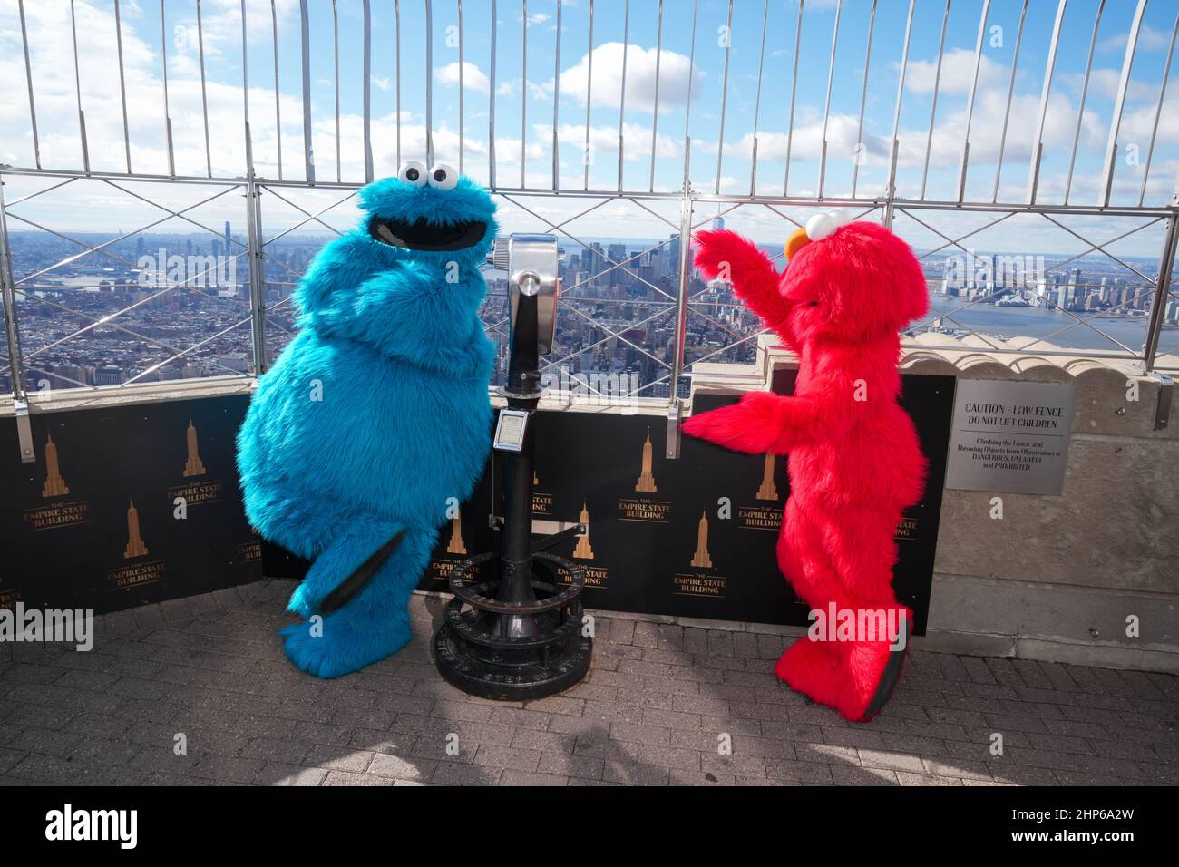 New York, United States. 18th Feb, 2022. Sesame Street Elmo and Cookie ...