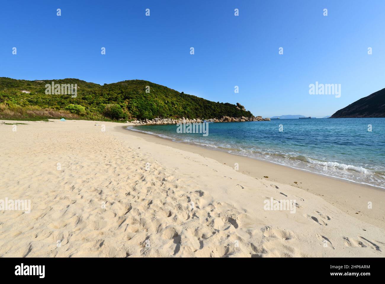 Sham Wan beach and bay, Lamma island, Hong Kong Stock Photo - Alamy