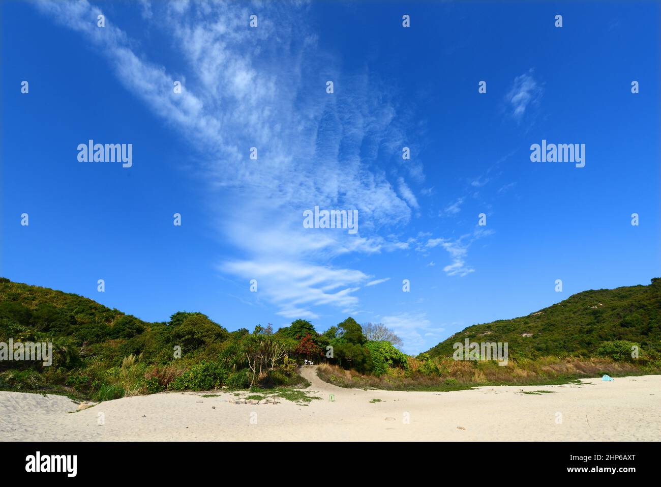 Sham Wan beach and bay, Lamma island, Hong Kong Stock Photo - Alamy