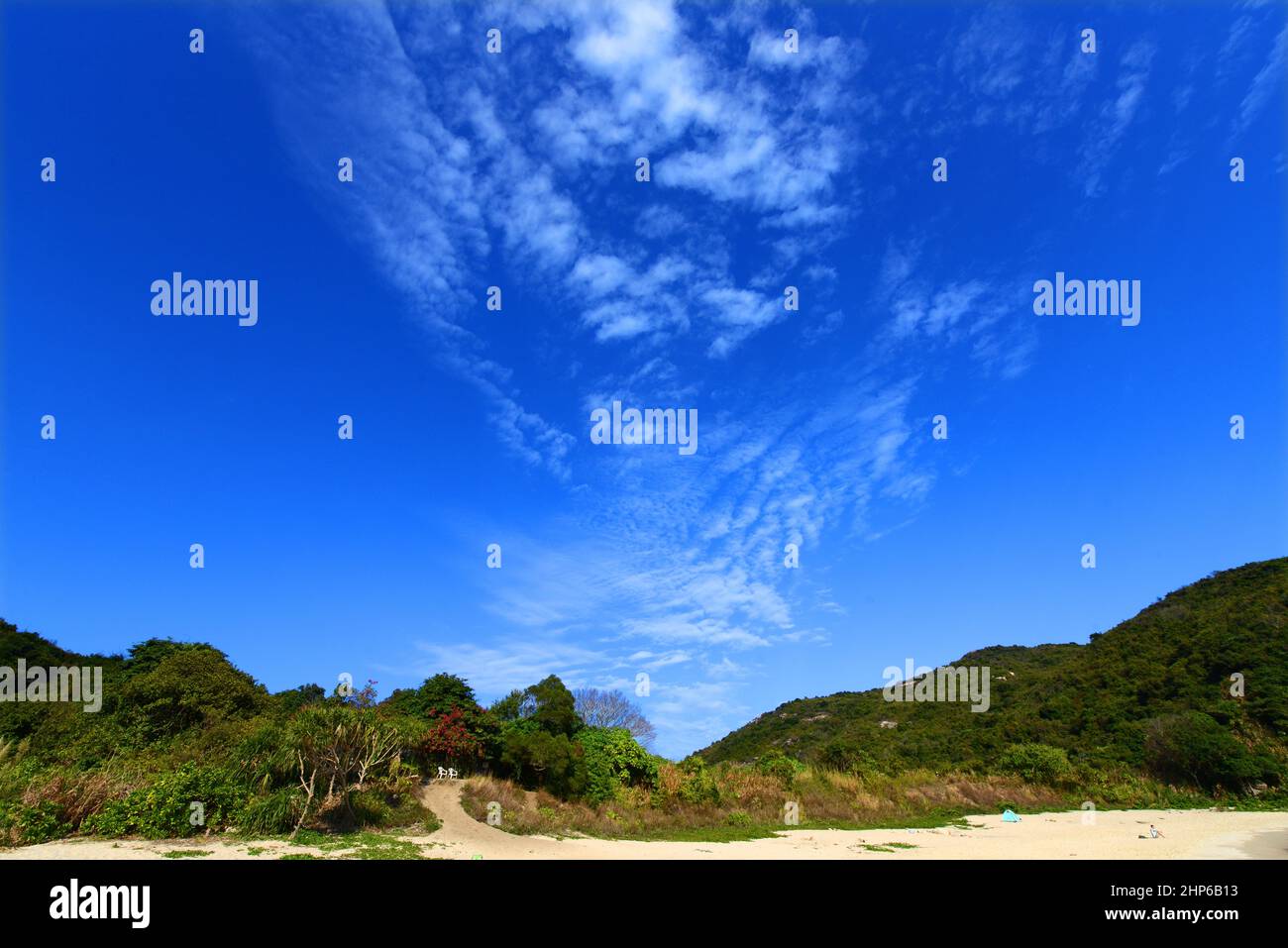 Sham Wan beach and bay, Lamma island, Hong Kong Stock Photo - Alamy