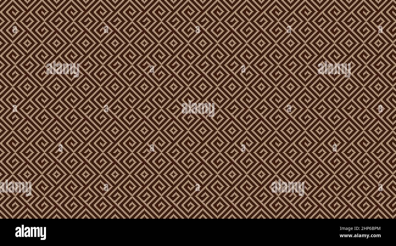 3D illustration of a red African pattern Stock Photo - Alamy