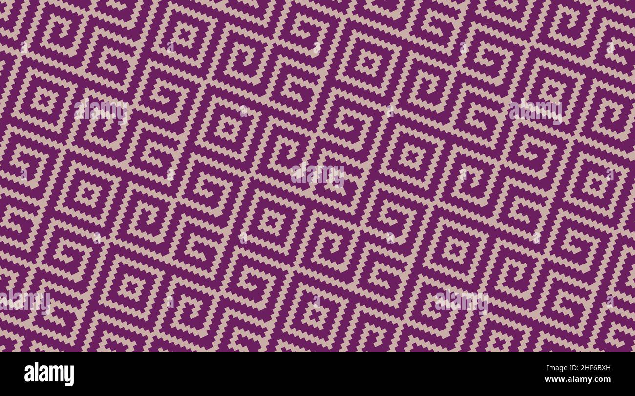 3D illustration of a purple African pattern Stock Photo - Alamy