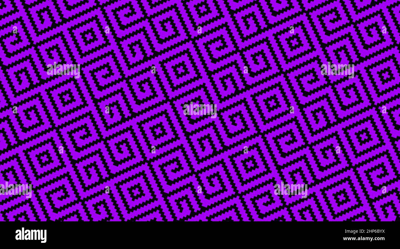 3D illustration of a purple African pattern Stock Photo - Alamy