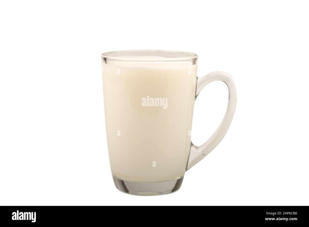 Milk in the cup isolated on white background Stock Photo - Alamy