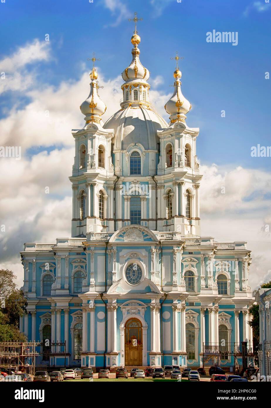 St. Petersburg, Russia: The Smolny Convent's main church Smolny ...