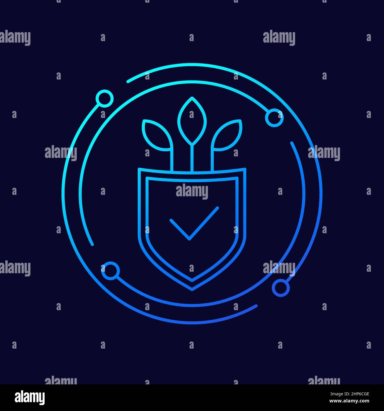 crop protection, agriculture and farming icon Stock Vector Image & Art ...