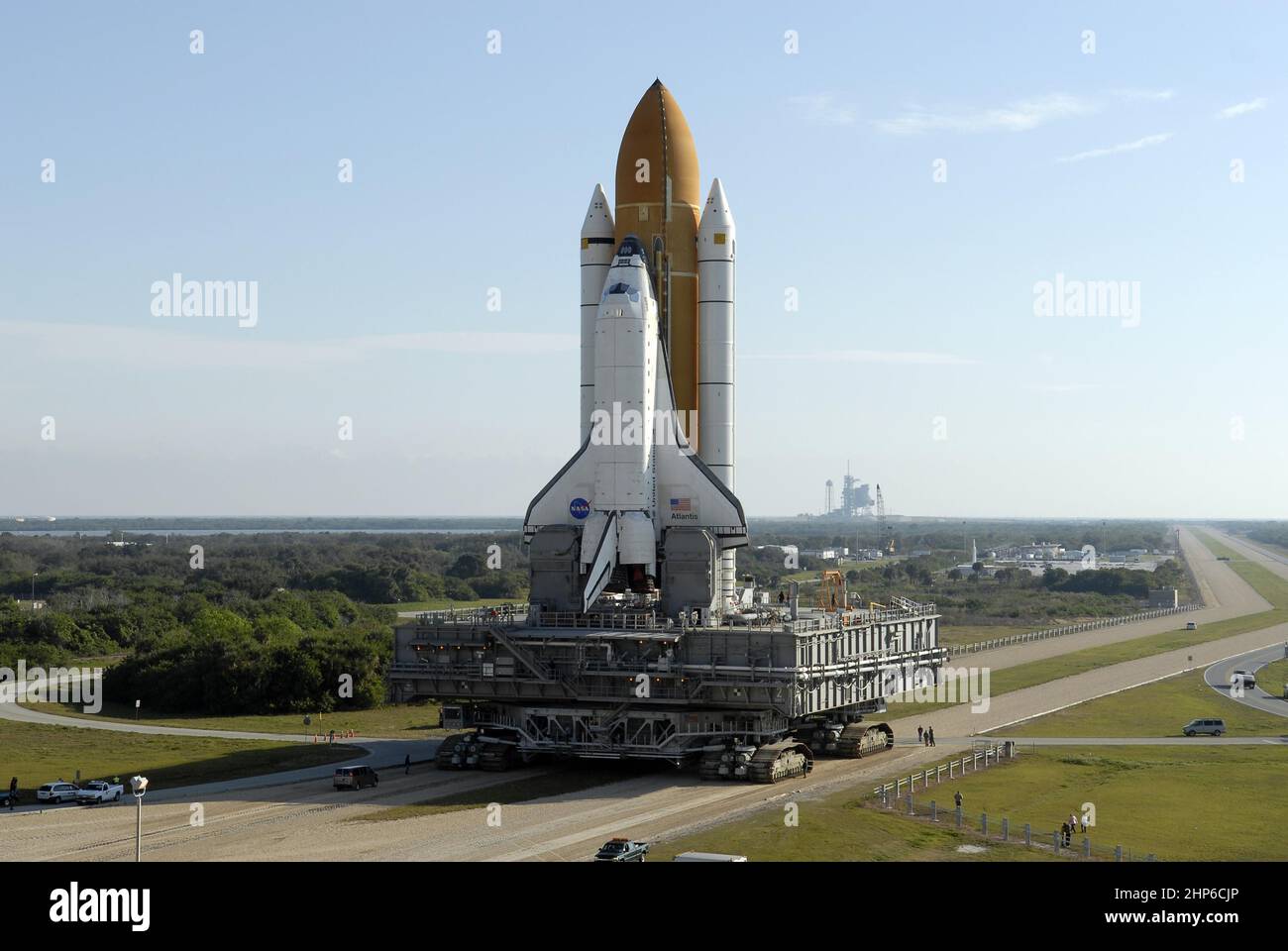 Atop the massive mobile launcher platform and crawler-transporter ...