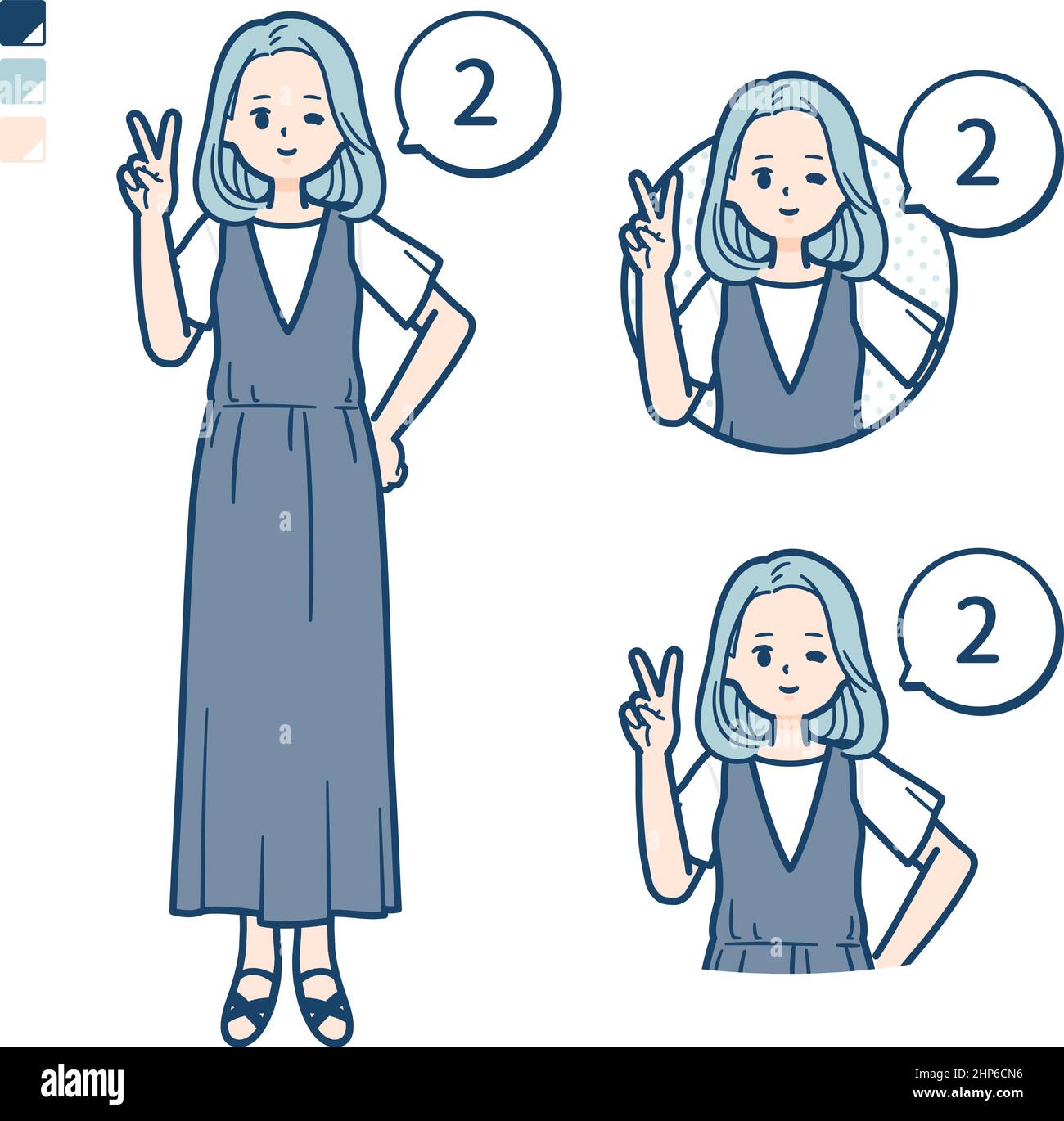 Number 2 dress Stock Vector Images - Alamy