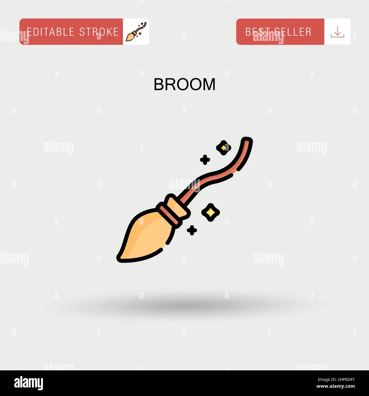 Broom Simple vector icon Stock Vector Image & Art - Alamy