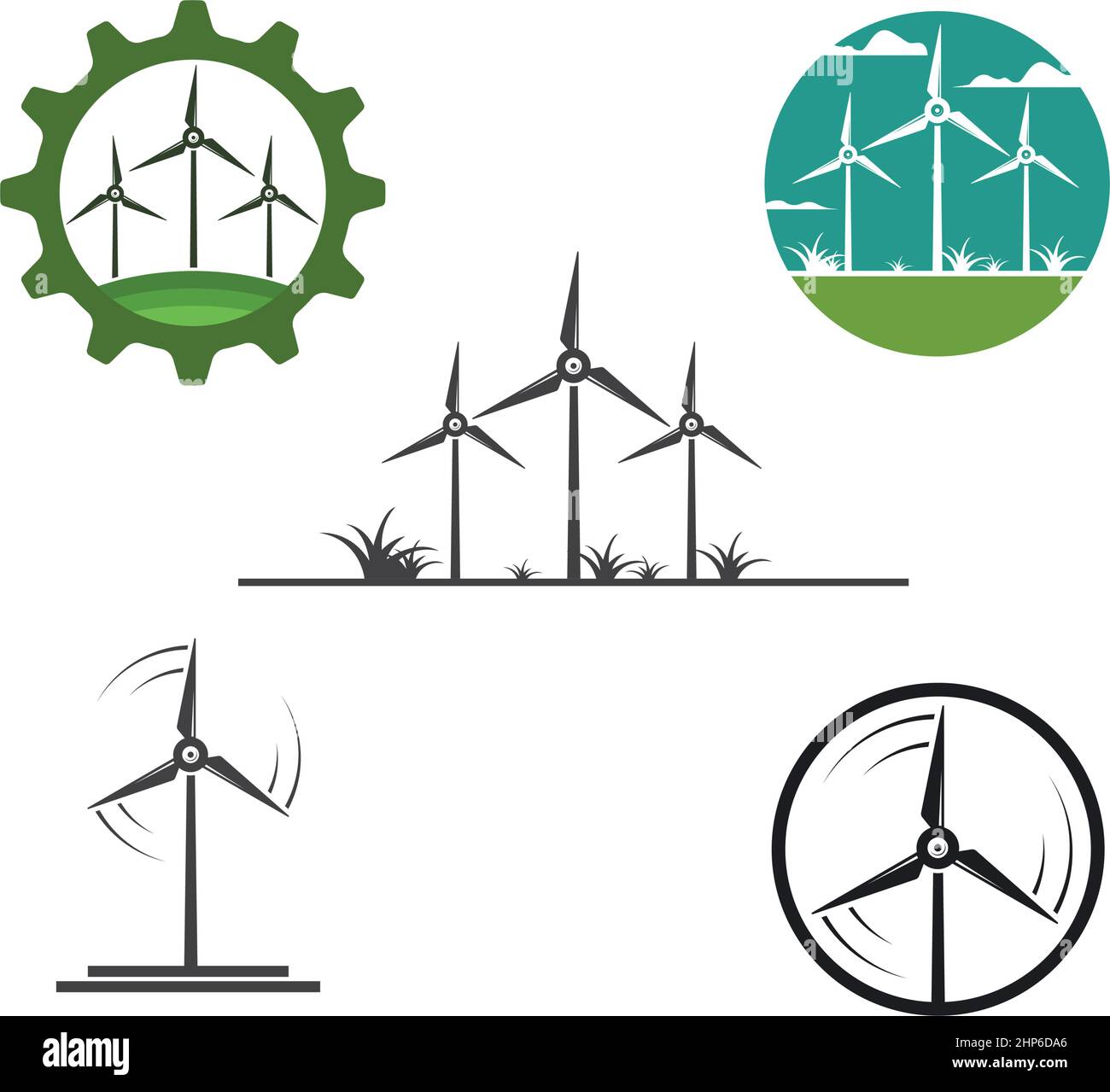 Wind turbine Stock Vector Images - Alamy