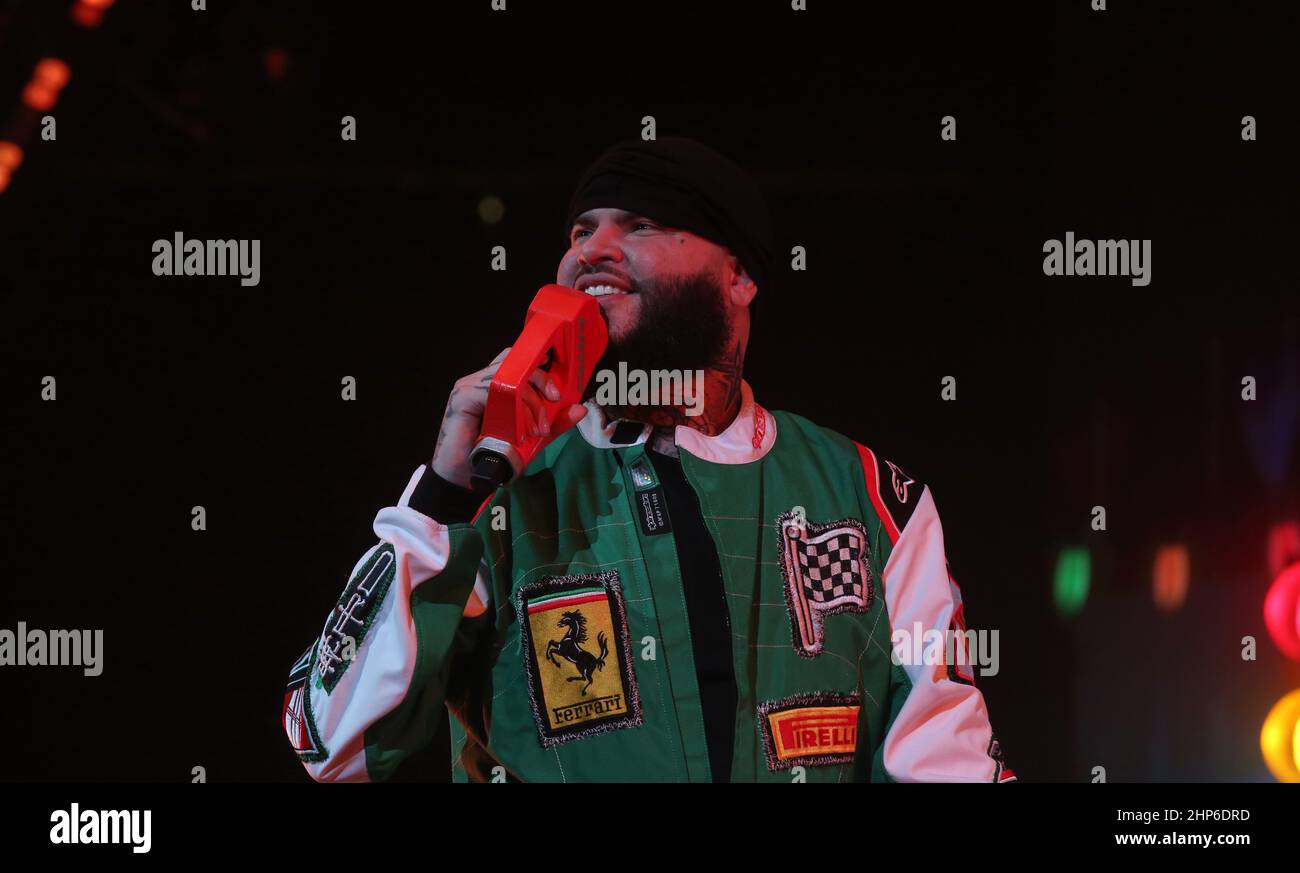 Farruko performs during the "LA 167" Tour held at the Prudential Center ...