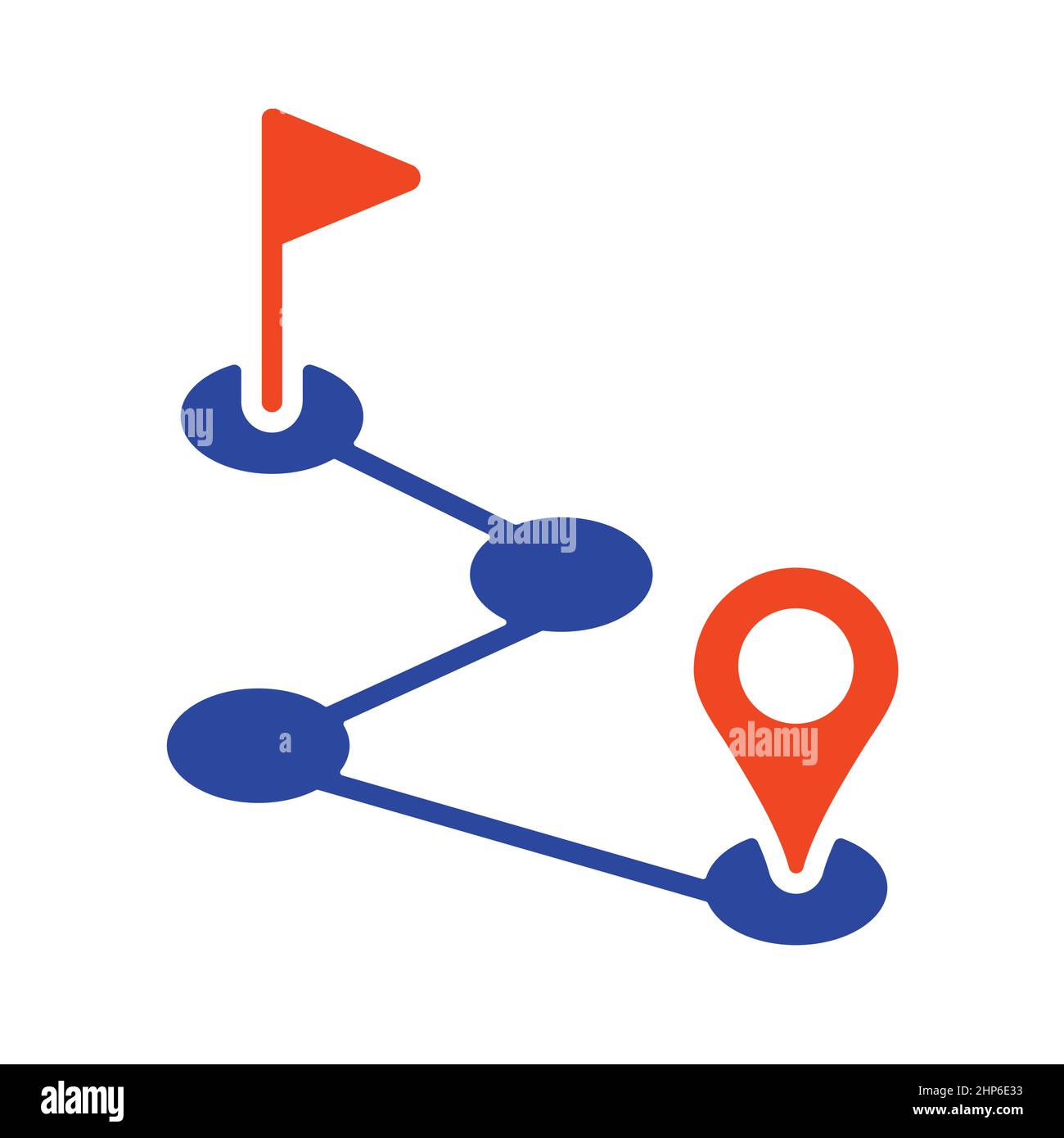 Route vector flat glyph icon. Navigation sign Stock Vector Image & Art ...