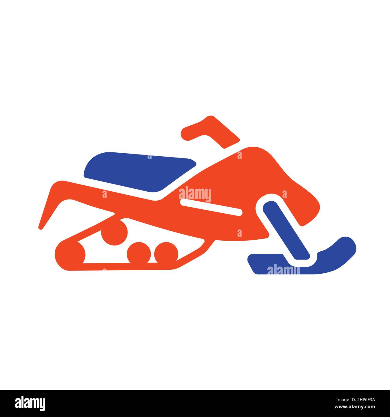 Snowmobile flat vector glyph icon design isolated Stock Vector Image ...