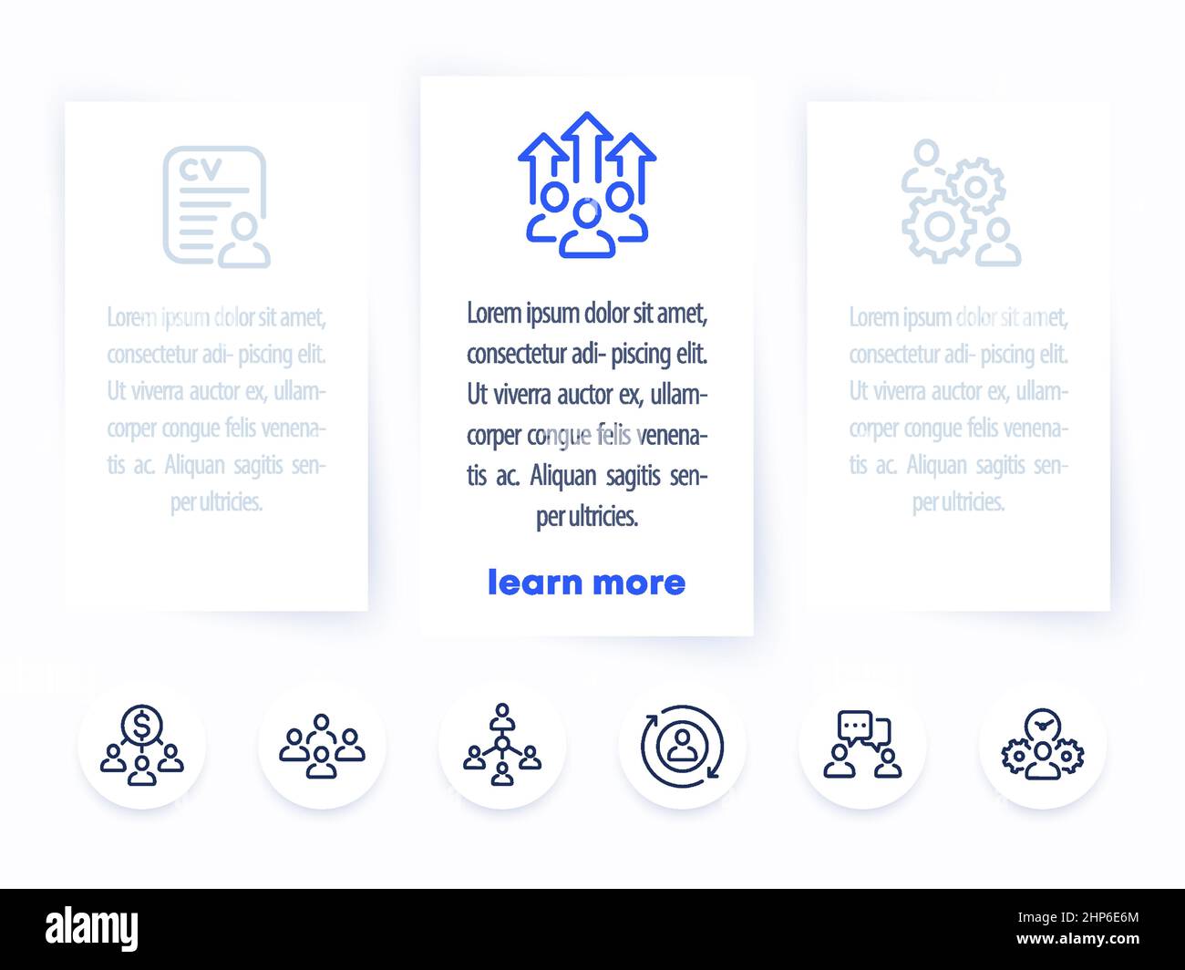 team management, people interacting infographics Stock Vector Image ...