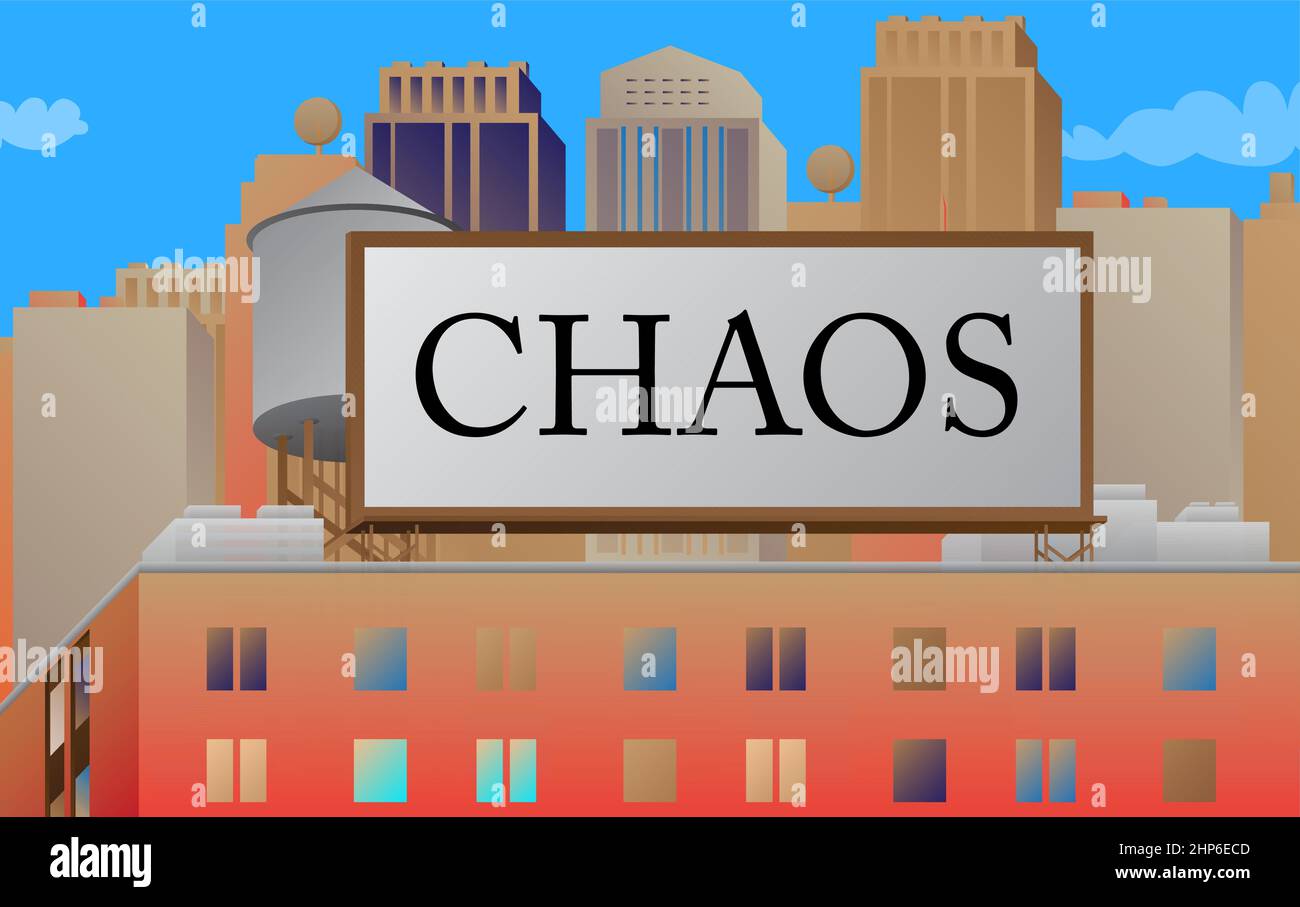 Chaotic city Stock Vector Images - Alamy