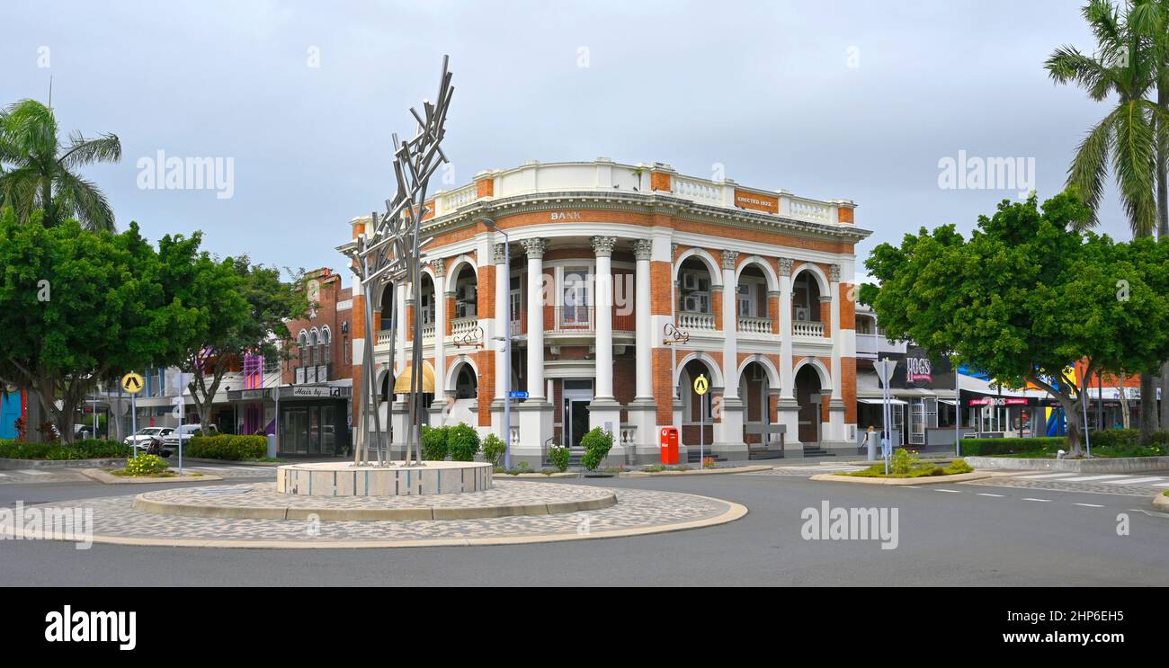 The old National Bank building in the Art Deco Style was erected in ...