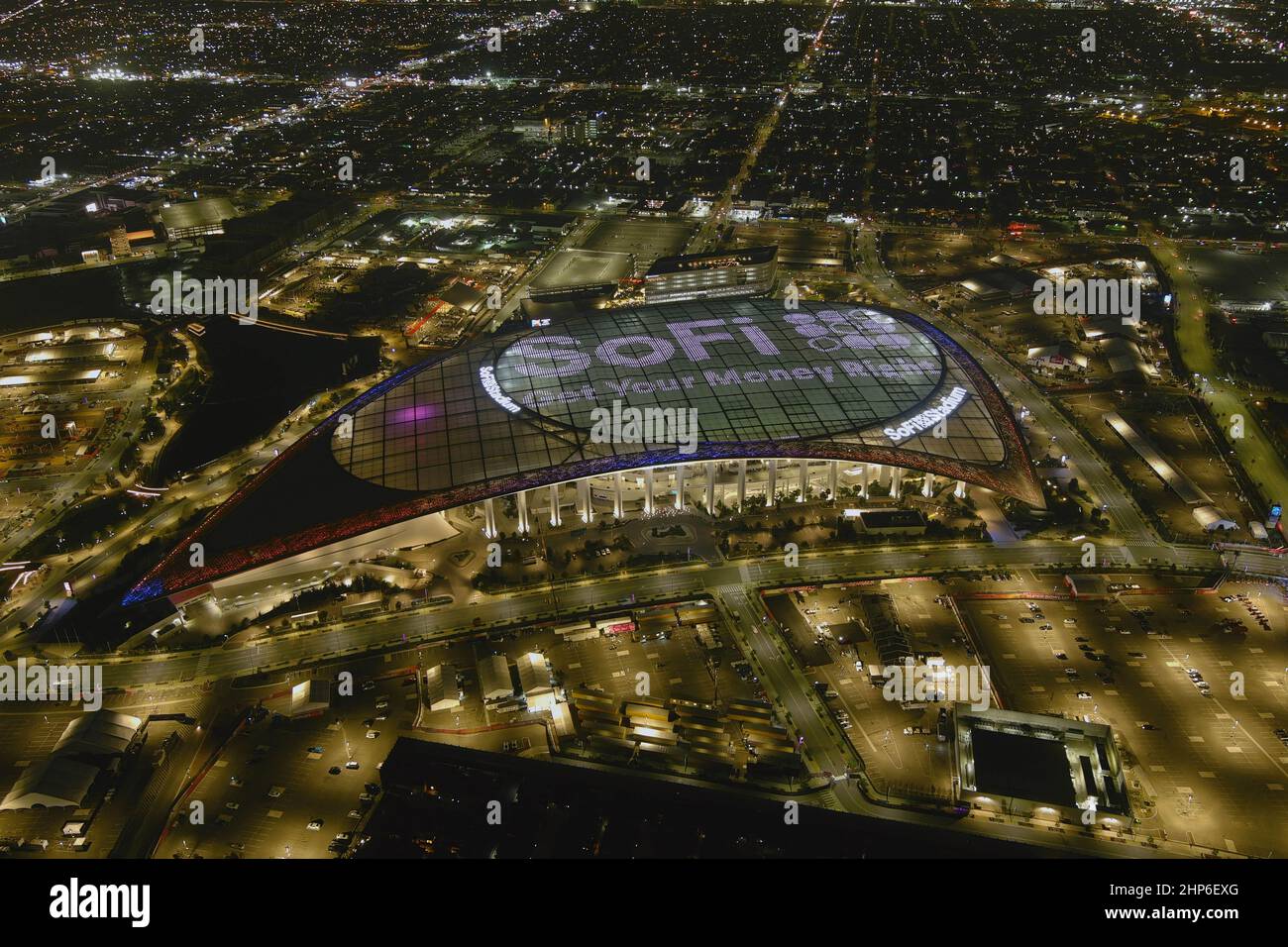 Sofi stadium aerial hi-res stock photography and images - Alamy