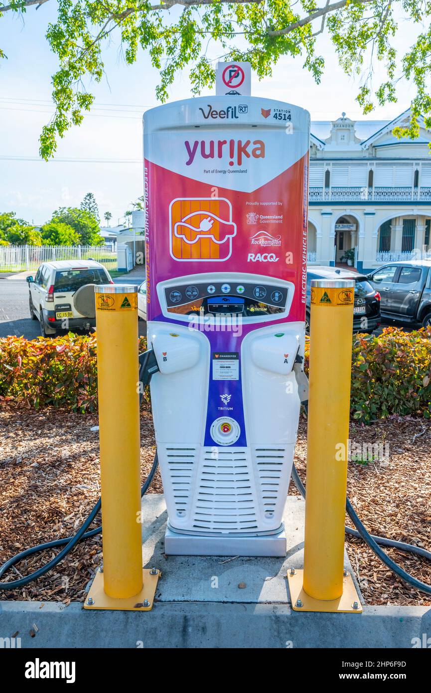 Yurika Electric Charging Station at Rockhampton city, north queensland ...