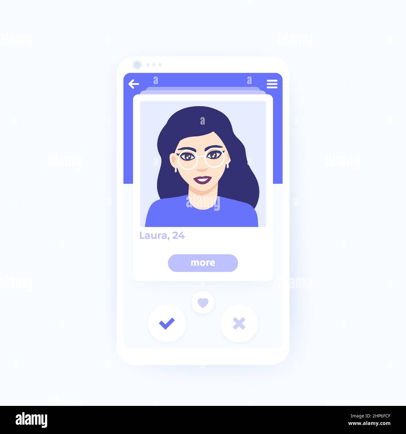 Dating mobile app design, vector ui Stock Vector Image & Art - Alamy