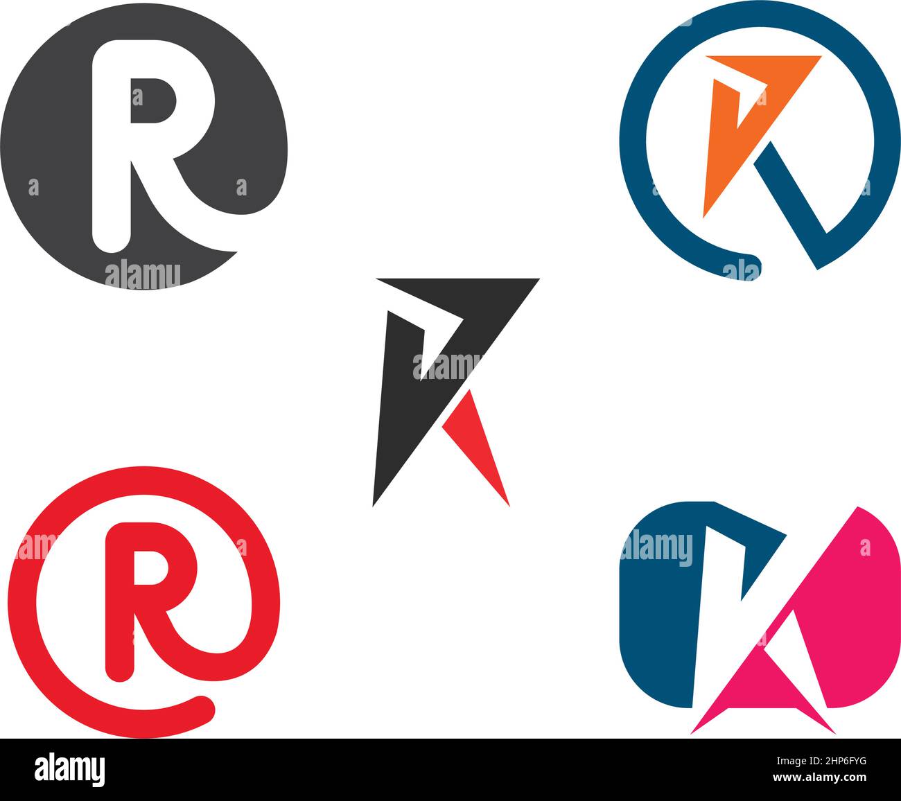 R letter icon business vector design Stock Vector Image & Art - Alamy