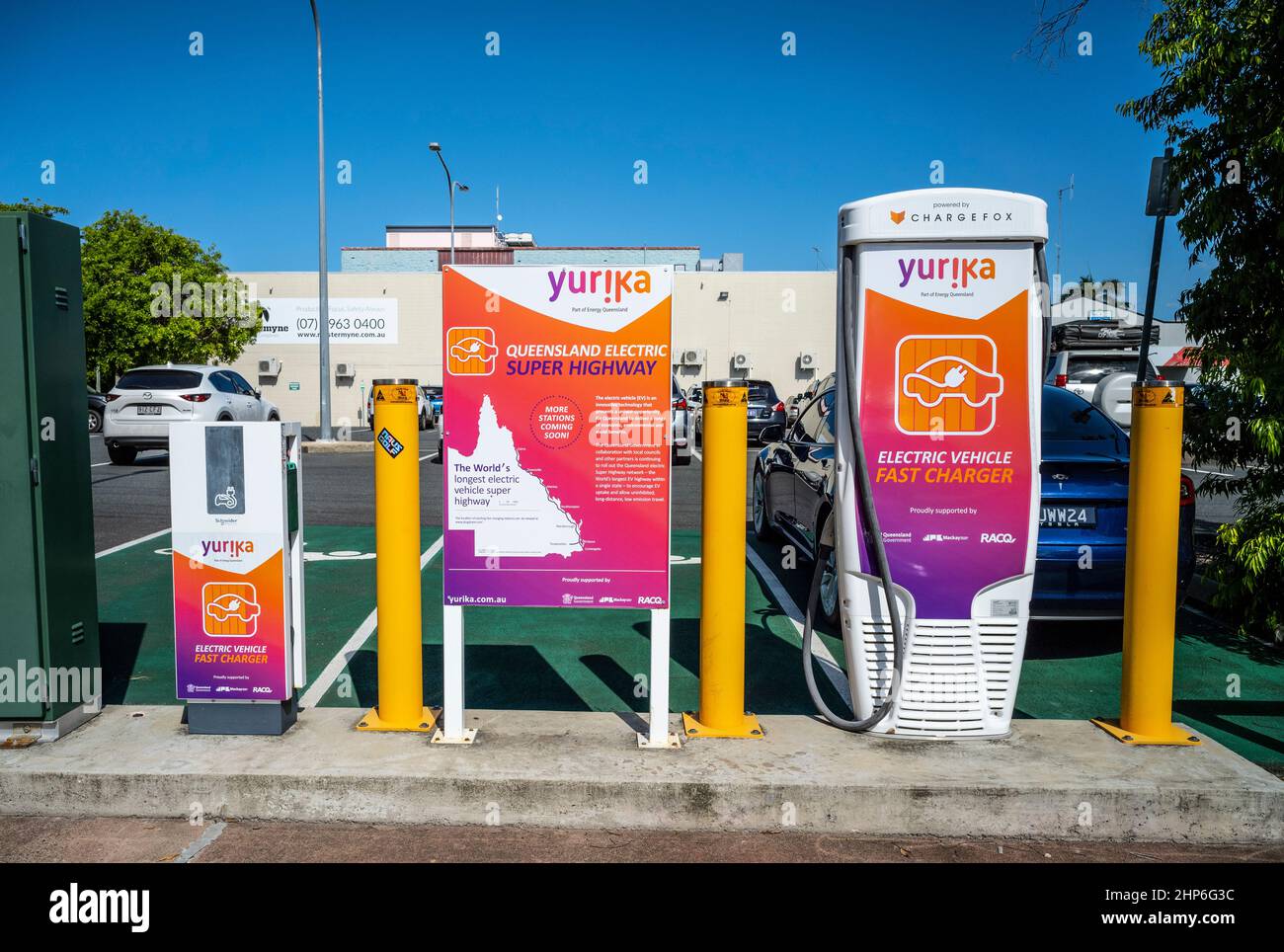 Yurika Electric Charging Station at Mackay city, north queensland ...