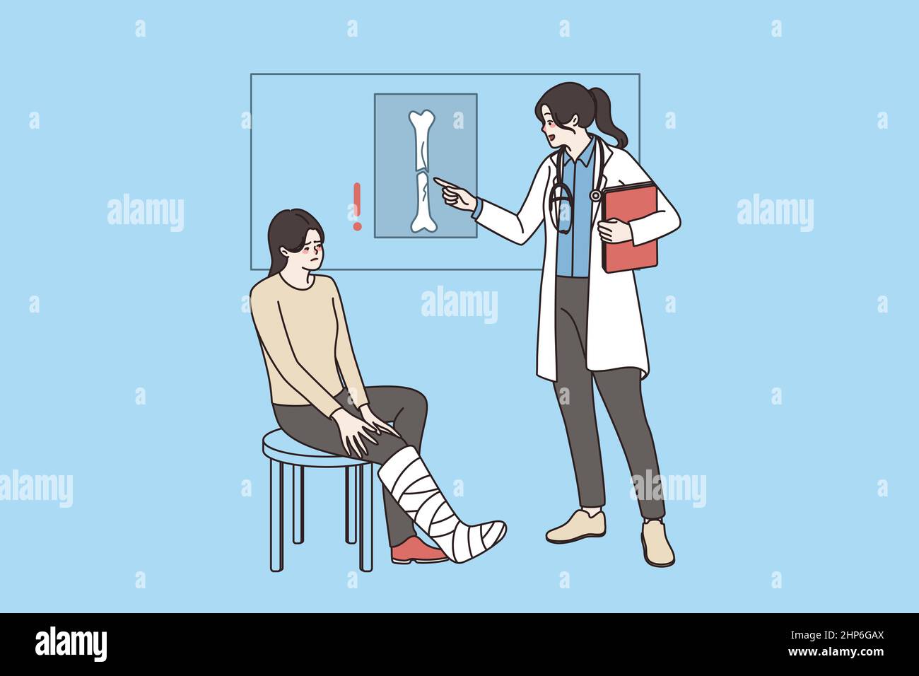 Patient doctor consult Stock Vector Images - Alamy