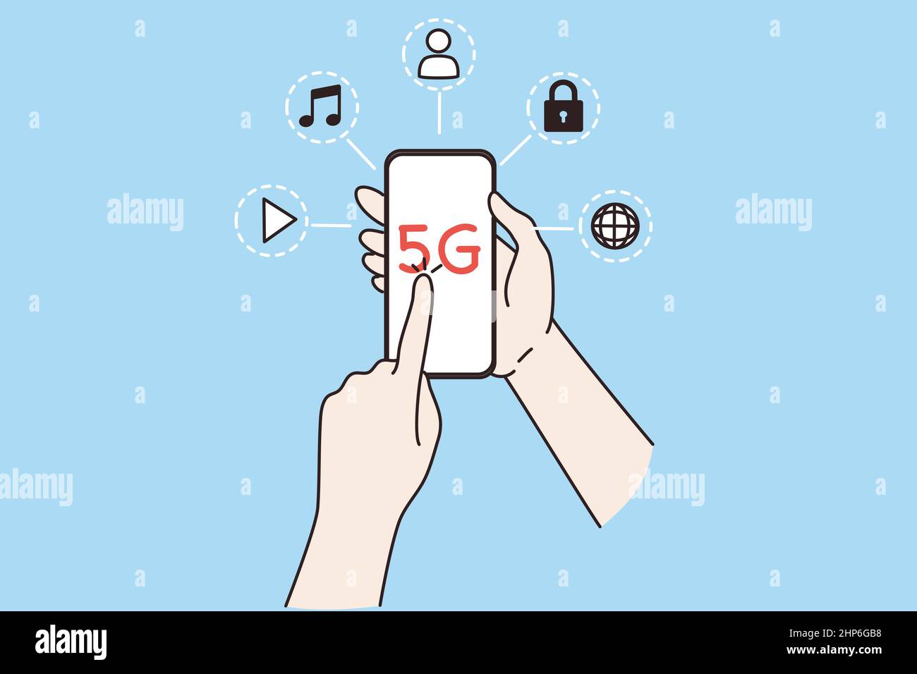 5g network concept Stock Vector Images - Alamy