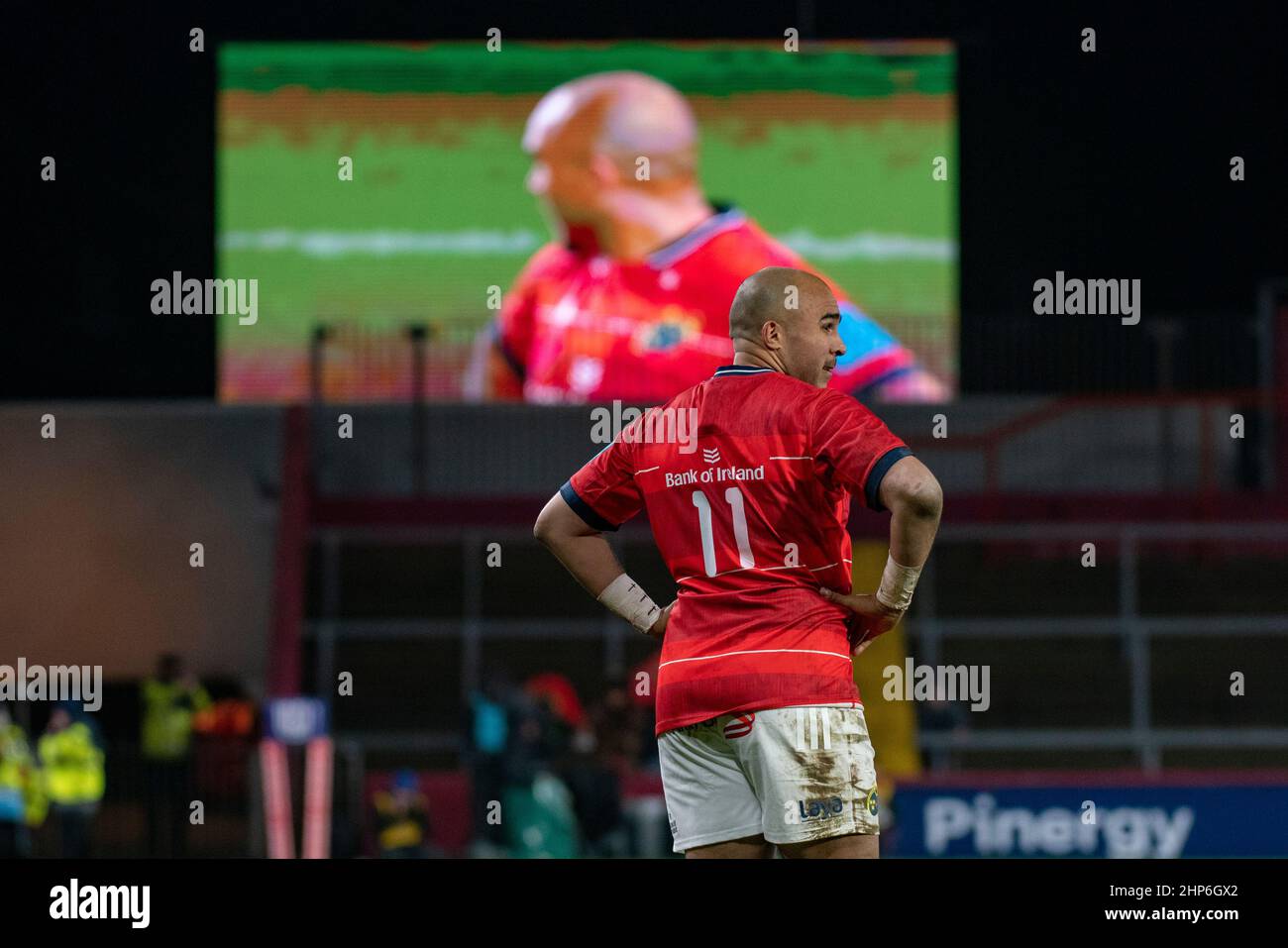 Simon Zebo of Munster during the United Rugby Championship Round 12 ...